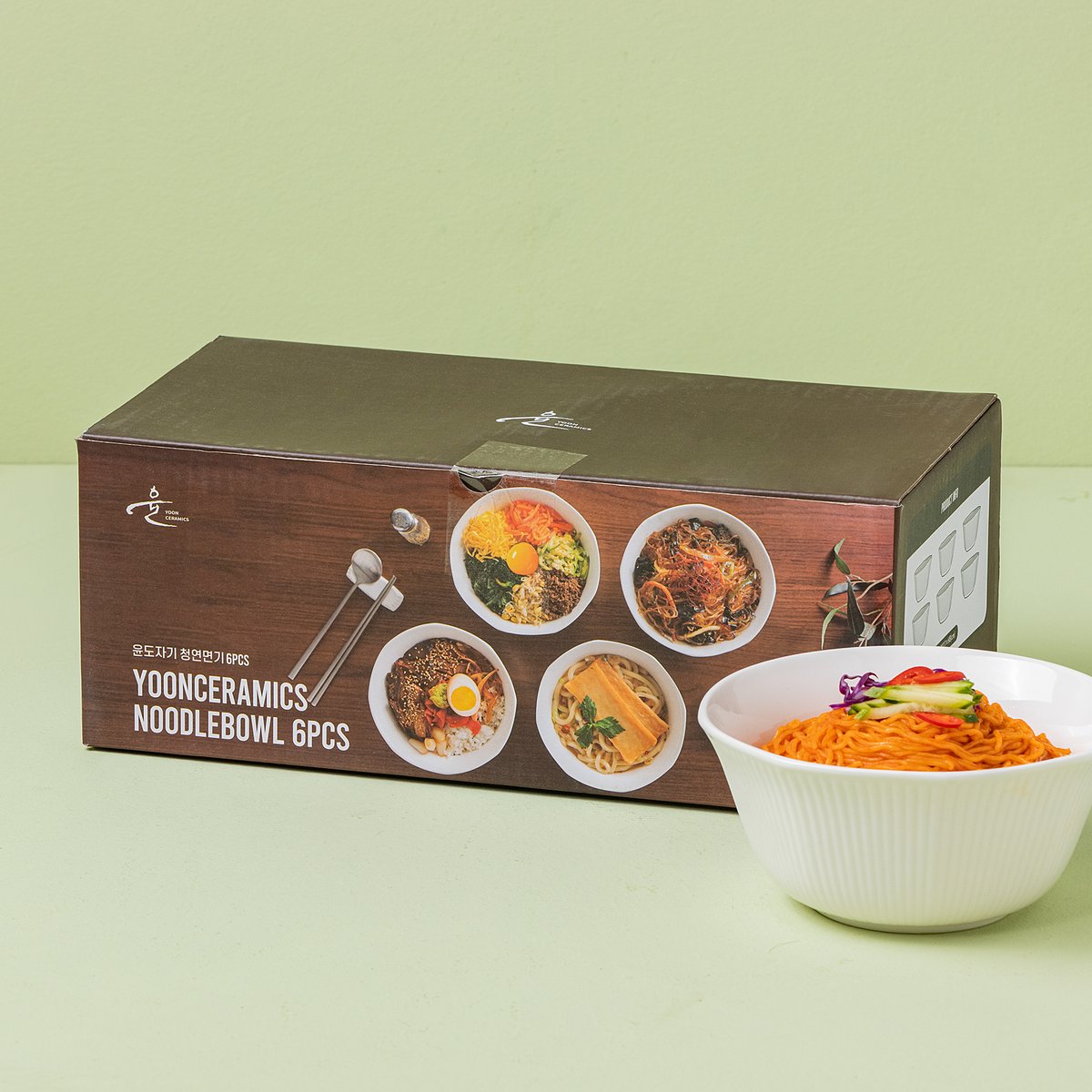 윤도자기 청연 면기 6P - SSG.COM