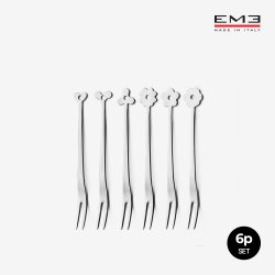 [EME] 꺄도 파티 포크 6p 세트 (스틸) - SSG.COM