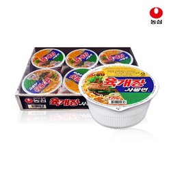 농심 육개장사발면 86g x6입 무배 - SSG.COM