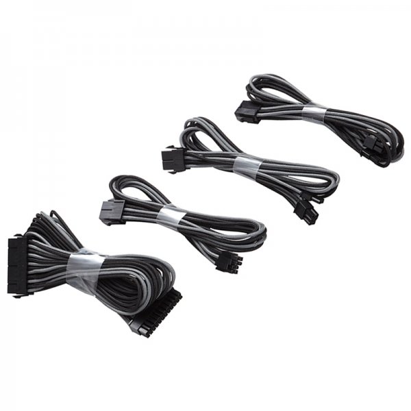 Phanteks PH-Extension Cable Combo Set BLACK/GREY (0.5m) - SSG.COM