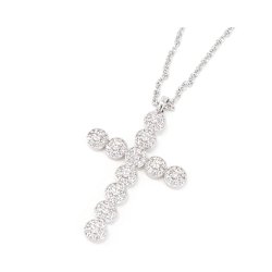 스와로브스키 인시그네 엔젤릭 올 큐빅 십자가 목걸이 은 실버 5675573 - SSG.COM
