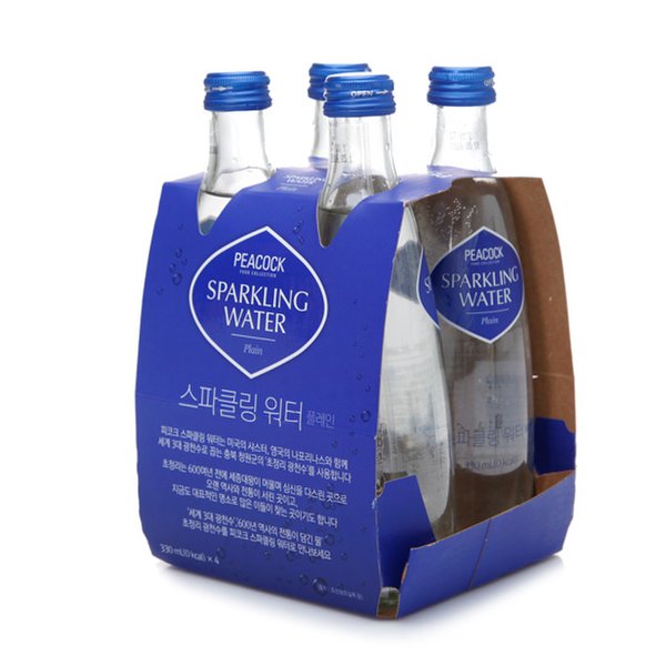 [PEACOCK] 스파클링 워터 플레인(330ml*4) 1320ml - SSG.COM