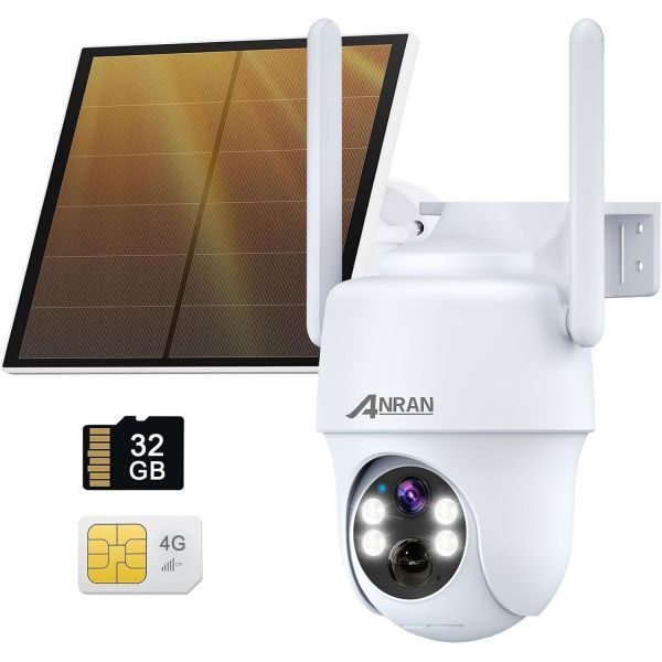 독일 야외 4k 보안카메라 ANRAN 2K HD 3G/4G LTE Surveillance Camera Outdoor Battery with SIM - SSG.COM