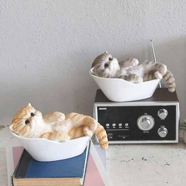 욕조에 누운 고양이(2type)_(1435586) - SSG.COM