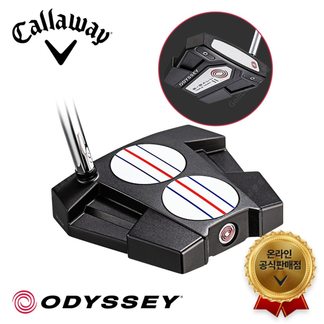 오딧세이 투볼 일레븐(ELEVEN) 트리플트랙 남성용 퍼터 트리플트랙DB_GF, 믿고 사는 즐거움 SSG.COM