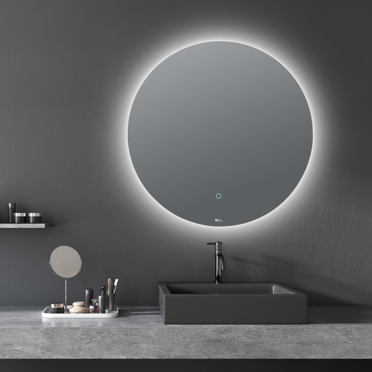 LED 간접 조명 거울 - 원형 500 - SSG.COM