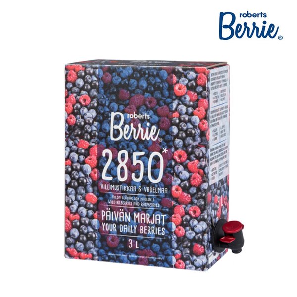 로버츠베리에 야생 빌베리 & 라즈베리 과채 음료 3L - SSG.COM