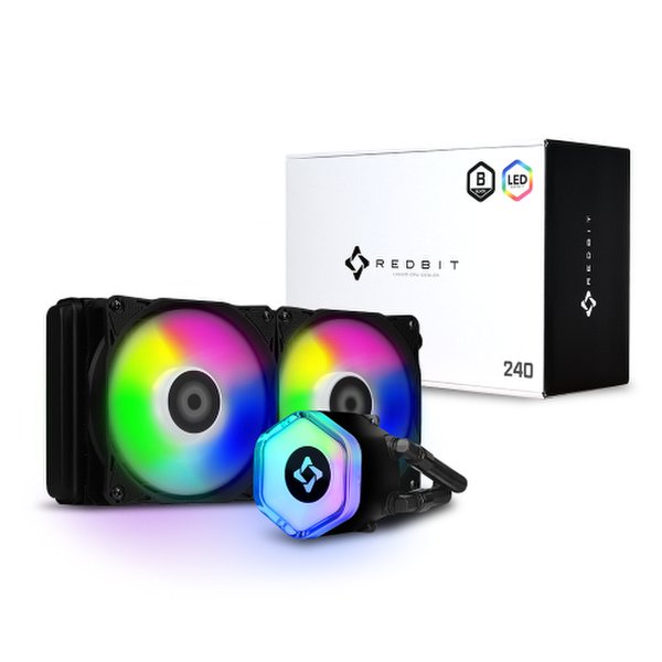 이엠텍 REDBIT 240 RGB 블랙 CPU 수랭 쿨러 - SSG.COM
