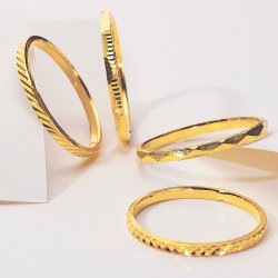 [도로시] 24k 순금 컷팅 모아링 반지(4type) - SSG.COM