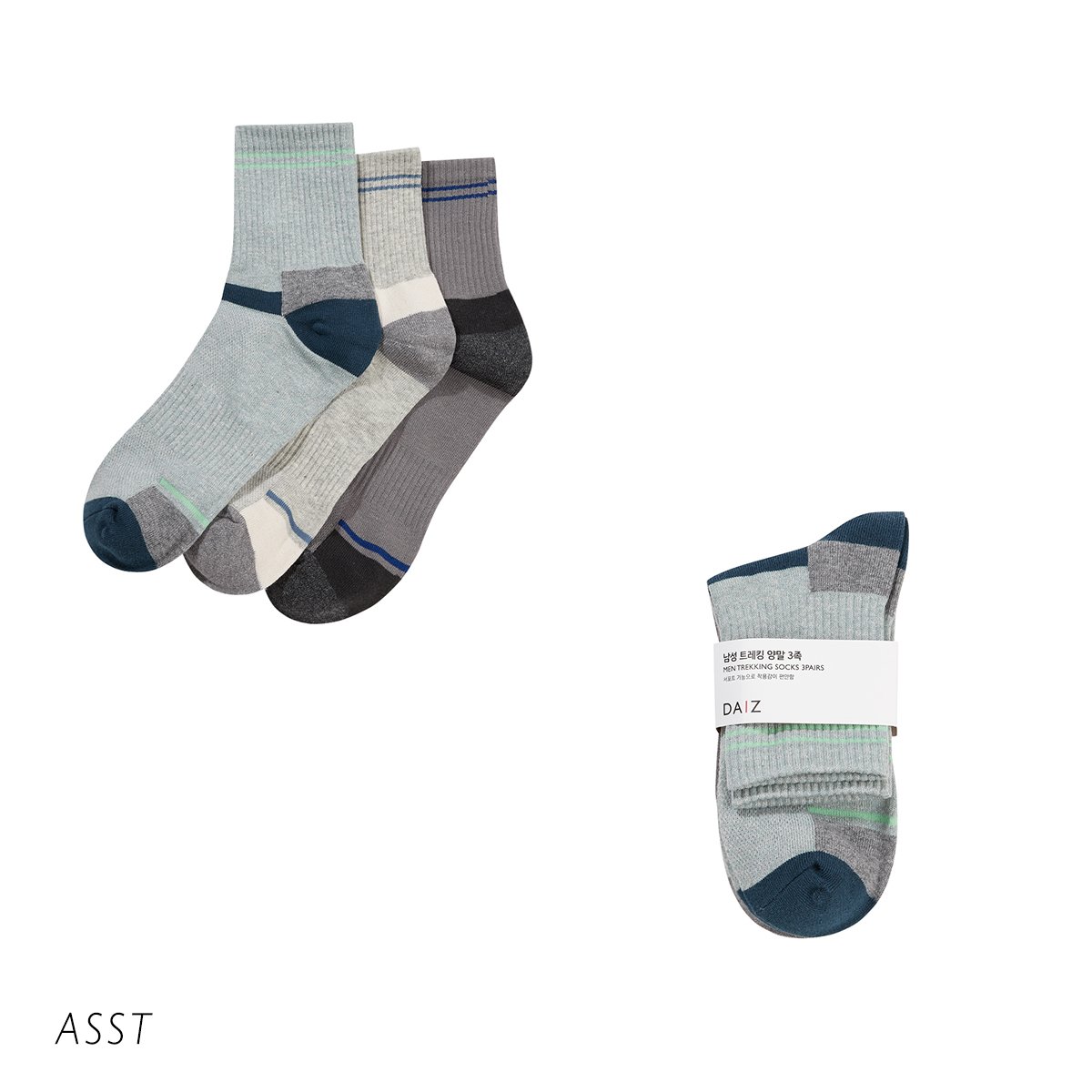 행)DZ남성트래킹양말3족 - SSG.COM