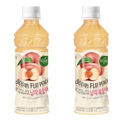 웅진 자연은 납작복숭아 340ml 12페트 - SSG.COM