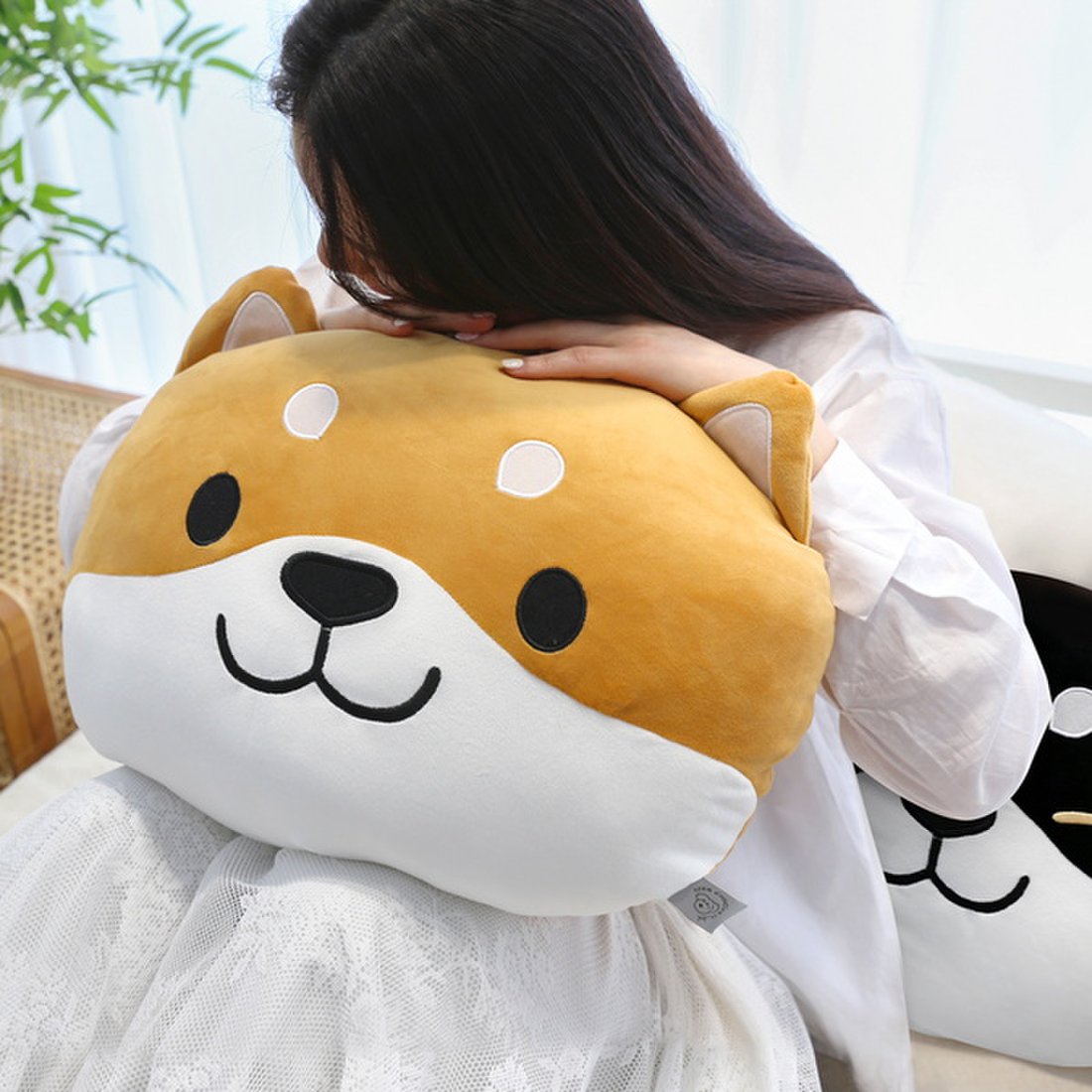 모찌모찌 시바견 캐릭터 얼굴 쿠션 40CM , 믿고 사는 즐거움 SSG.COM