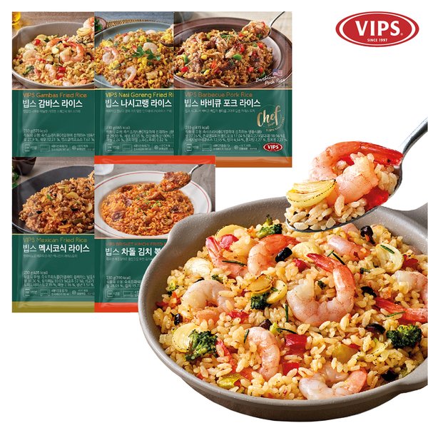 [VIPS] 빕스 볶음밥 5종 230g, 10개 혼합세트(맛 선택 가능) - SSG.COM