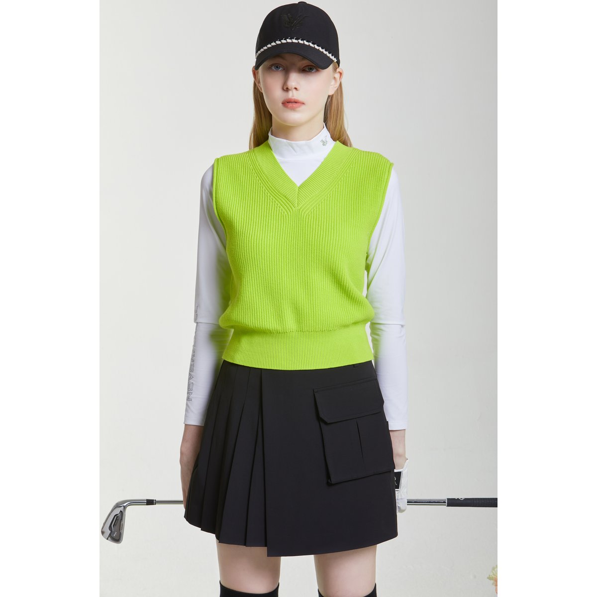 네버마인드올_여성_HP533 피츠 페이크랩 하프팬츠_BK_NF06SHP533_BK - SSG.COM