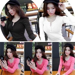 여자 기본 긴팔티 골지 무지 솔리드 가을LD-151 - SSG.COM