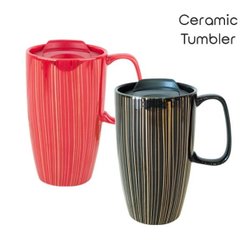 골드 스트라이프 세라믹 텀블러 500ml 2P SET (레드, 그린) - SSG.COM