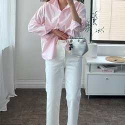 다비몽 / 뉴) 탄야 스판 속밴딩 썸머 9부 일자 팬츠(S-2XL) - SSG.COM