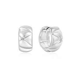 [조유리 착용] 키스 후프 925 실버 링 귀걸이 E057-05H - SSG.COM