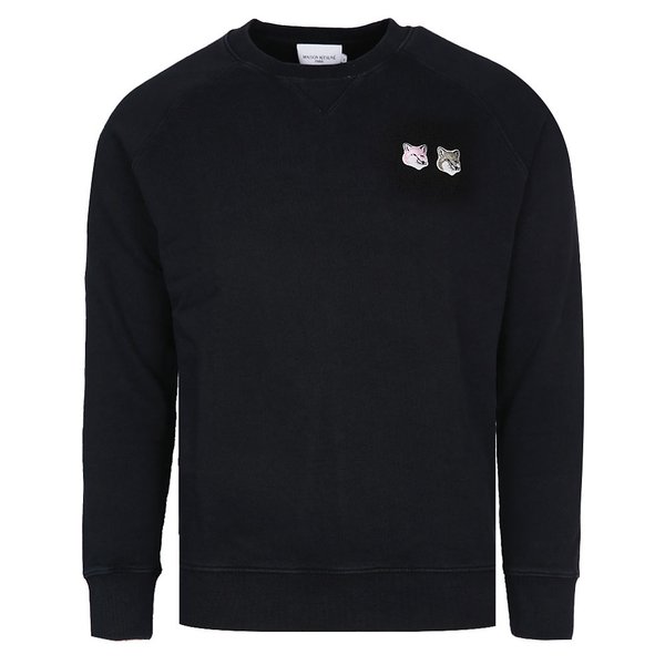 [국내/당일]22FW JM00330KM0001 BK 메종키츠네 모노크롬 더블 폭스 맨투맨 - SSG.COM