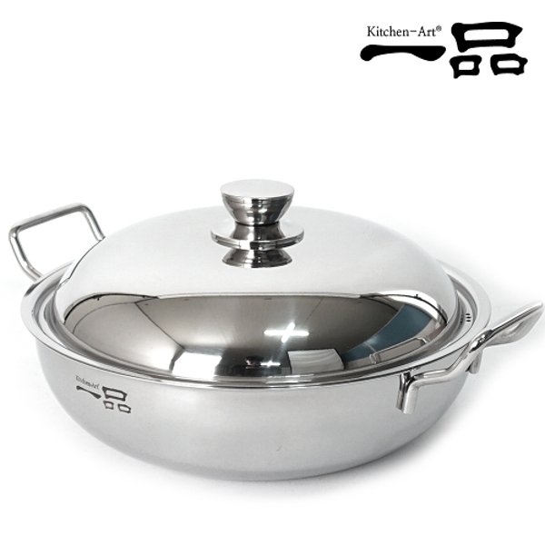 키친아트 일품 IH 통3중냄비 파티웍 33cm - SSG.COM