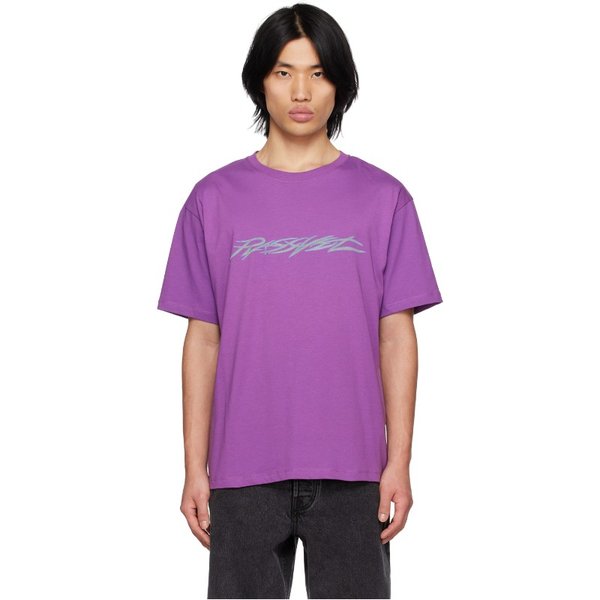 라스벳 퍼플 프린트 티셔츠 PACC12T101 PURPLE - SSG.COM