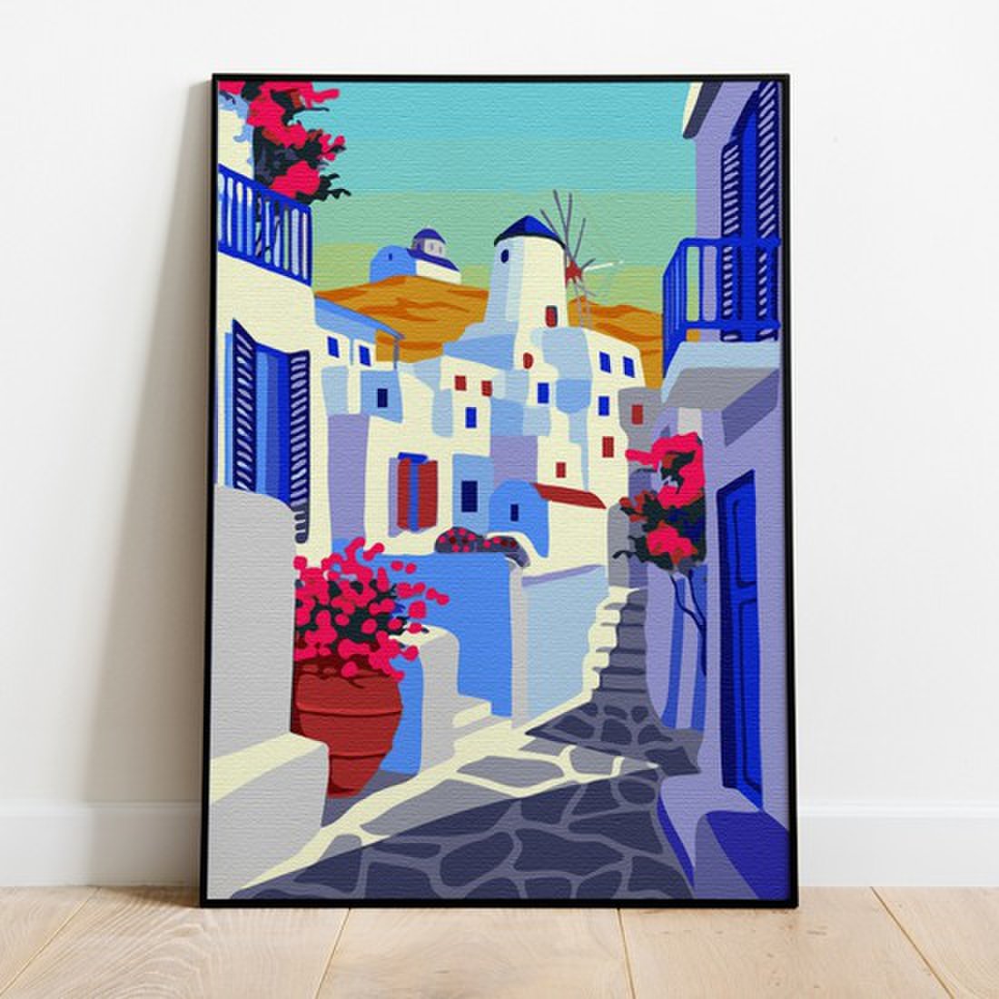 1300K 명화그리기 산토리니 거리 캔버스페인팅 DIY 유화그림 집콕 취미, 믿고 사는 즐거움 SSG.COM