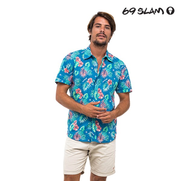 69슬램 남성 레이나이 NEW 쥬드 셔츠(상의) MFHLEI-BL - SSG.COM