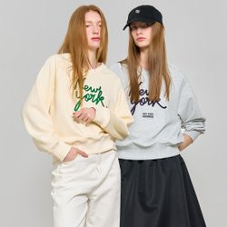 브이넥 래글런 뉴욕맨투맨 [2COL] /WBD1L02520 - SSG.COM