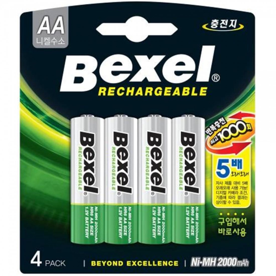 벡셀 충전용건전지-에네루프 AA 1판4EA 1판, 믿고 사는 즐거움 SSG.COM