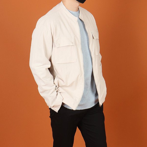 WSN 남자 빅사이즈 라이트 차이나 투포켓 자켓 - SSG.COM