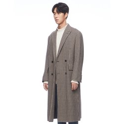 21FW 세미오버핏 핸드메이크 체크 더블 롱코트 M218MCT556M - SSG.COM