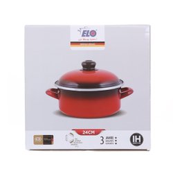ELO빨강법랑 쿡포트낮은형24cm(인덕션가능) - SSG.COM