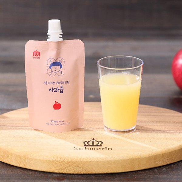 씨를 제거한 100% 생과일 저탄소 사과즙 1박스(70ml x 30봉) - SSG.COM
