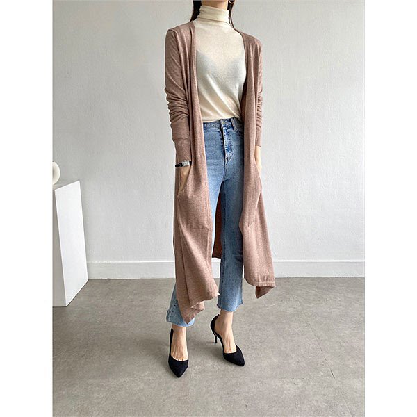 [BELLA.DOI] 포켓 포인트 루즈핏 롱니트 가디건 (7375974) - SSG.COM