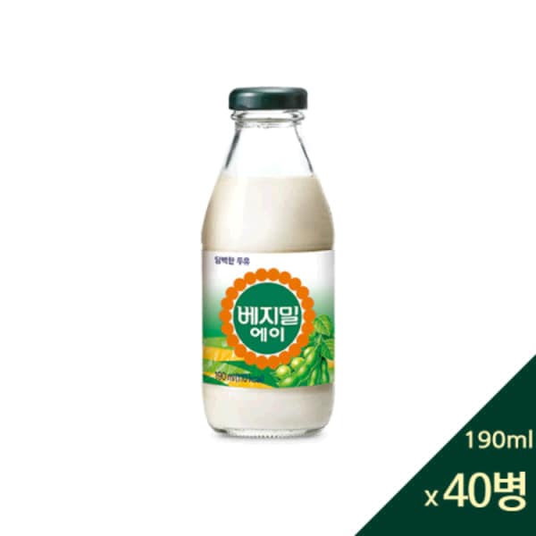 담백한 베지밀A 병 190ml*40병/BOX - SSG.COM