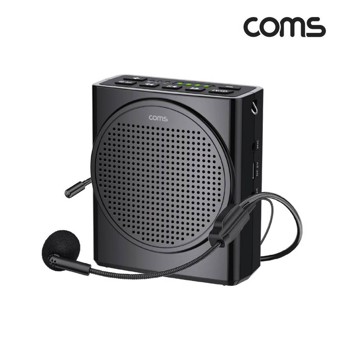 Coms 휴대용 마이크 앰프 무선 스피커 AUX TF 메모리 블루투스v5.3 18W, 믿고 사는 즐거움 SSG.COM