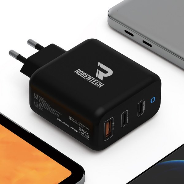 로랜텍 65W GAN PPS USB PD 3포트 멀티 초고속충전기 - SSG.COM
