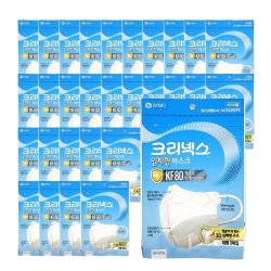 크리넥스 KF80 3D 화이트 마스크 대형 30개 황사 방역 미세먼지 - SSG.COM