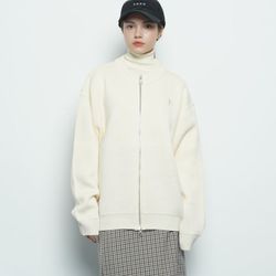 MW156 abon logo round knit zipup ivory_P313537715 - SSG.COM