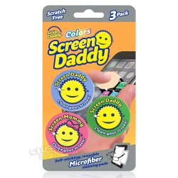 스크럽대디 스크린대디 멀티컬러 재사용 극세사 액정 클리너 3개 SCRUB DADDY SCREEN CLEANING M - SSG.COM