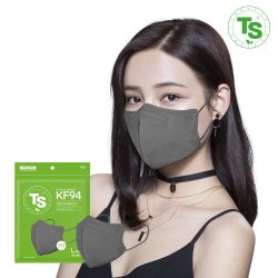 (TS마스크 공식판매처) TS가드 KF94 새부리형 마스크 대형 100매 그레이 (5매입) - SSG.COM