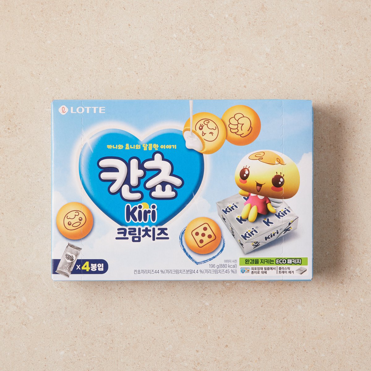 재입고!!롯데 칸쵸 끼리크림치즈 196g - SSG.COM