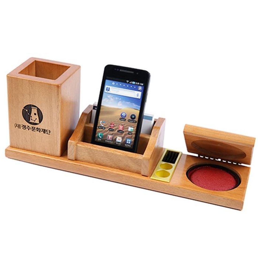 DR_원목인주필통라운드명함폰거치대_DR-5339 (S11184698), 믿고 사는 즐거움 SSG.COM