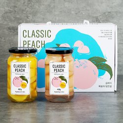 복숭아병조림 선물세트 2종 황도490g+핑크490g - SSG.COM