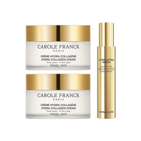 캐롤프랑크 이드라 콜라겐 크림 150ml x2 + 더마큐어 울트라 리프팅 세럼 80ml - SSG.COM