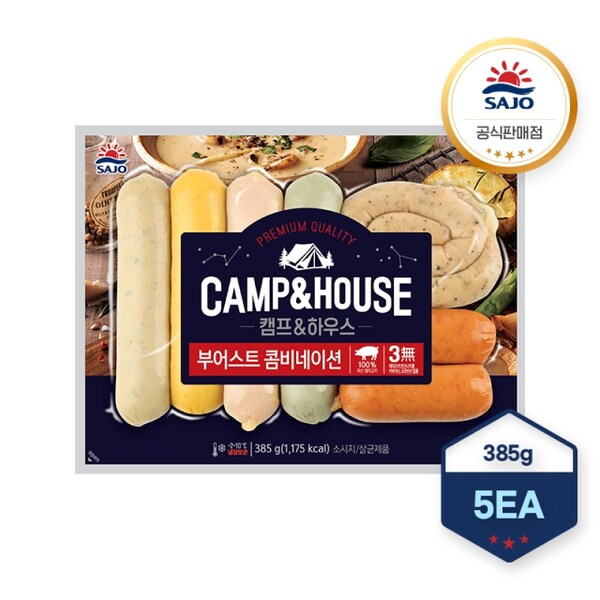 사조 캠프앤 하우스 부어스트 콤비네이션 385g X 5 - SSG.COM