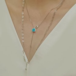 925 silver 천연 원석 터키석 네크리스 - SSG.COM