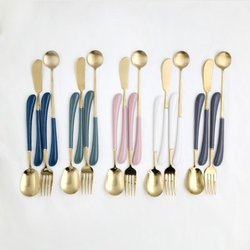 보겐 골드 스완 2인 디저트 커트러리 세트(8P) - SSG.COM