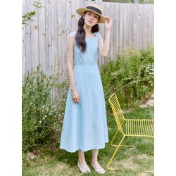 진주 포인트 깅엄 원피스 (2COL) Y50029 - SSG.COM