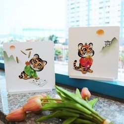 스탠드액자2P 호랑이의인화2 - SSG.COM